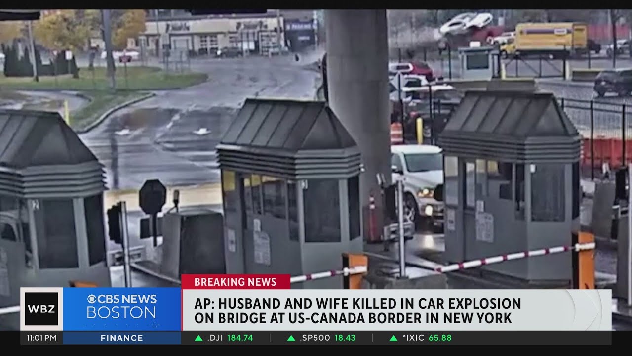 Husband and wife killed in car explosion at US-Canada border - YouTube