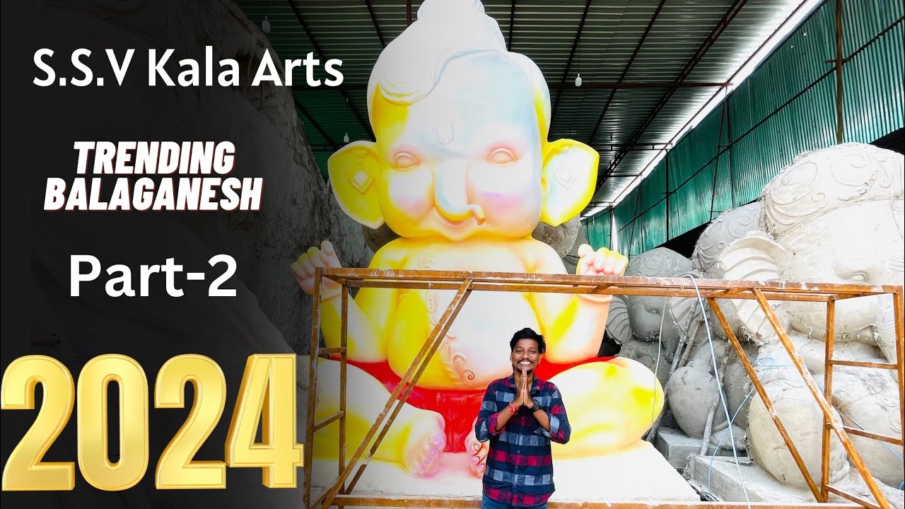S.S.V Kala Arts Korutla Trending Bala Ganesh Dhothi And Body Colouring ...