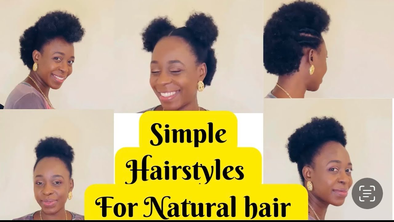 7 SUPER QUICK AND EASY HAIRSTYLES FOR SHORT NATURAL HAIR (TYPE 4A/4B/4C ...