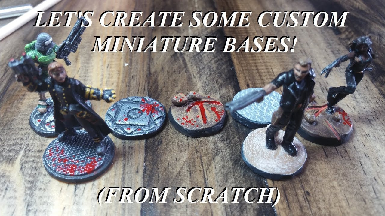 Let's Make Some Custom Miniature Bases! - YouTube