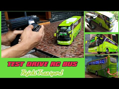 TEST DRIVE - RC BUS MINIATUR - REMOT CONTROL BUS Jetbus 3 SHD Adiputro ...