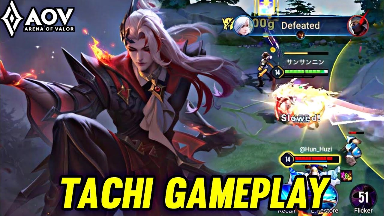 AOV : TACHI GAMEPLAY | IN SUPPORT - ARENA OF VALOR LIÊNQUÂNMOBILE ROV - YouTube