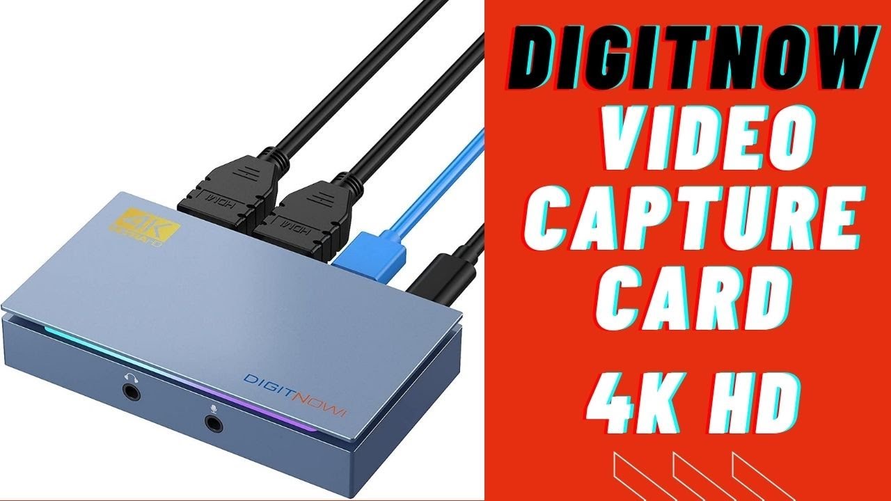 DIGITNOW Video HDMI Capture Card 4K HD USB 3.0 Zero Latency | Unboxing ...