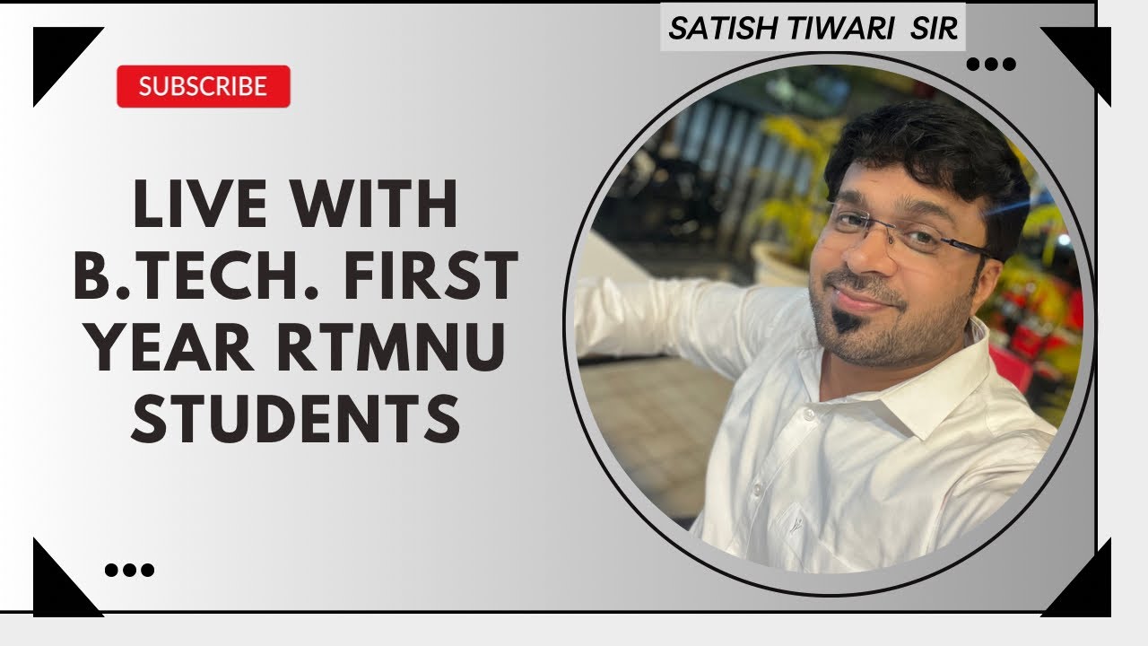Talk with B.Tech. First Year Students of RTMNU - YouTube