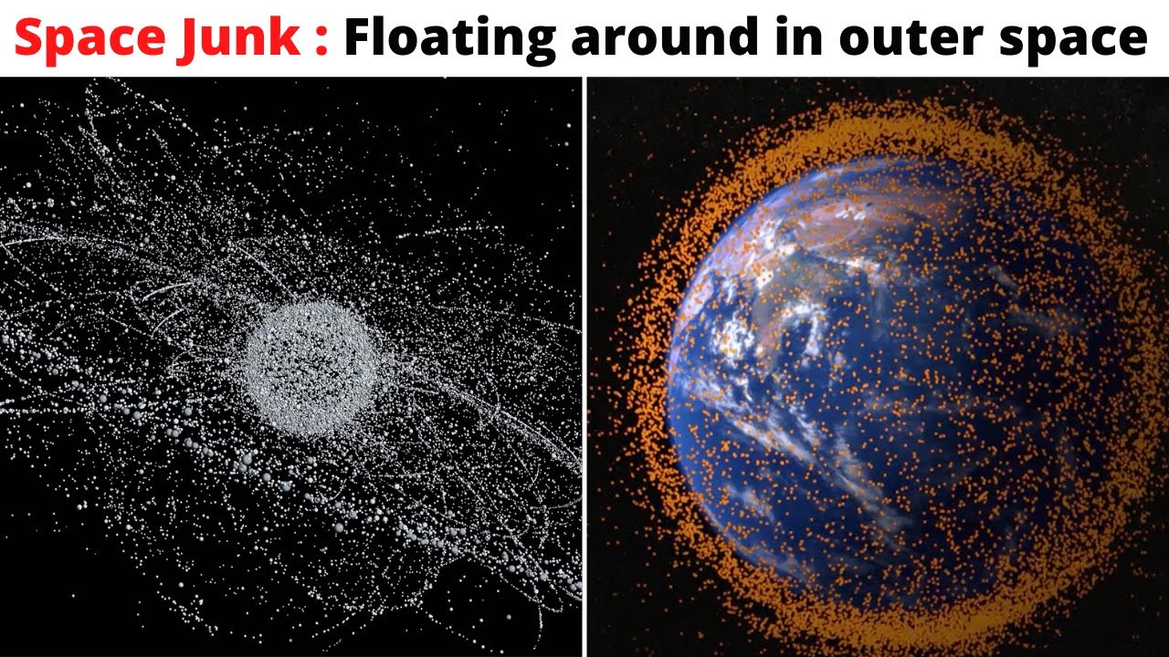 Space junk floating around in outer space #Shorts - YouTube