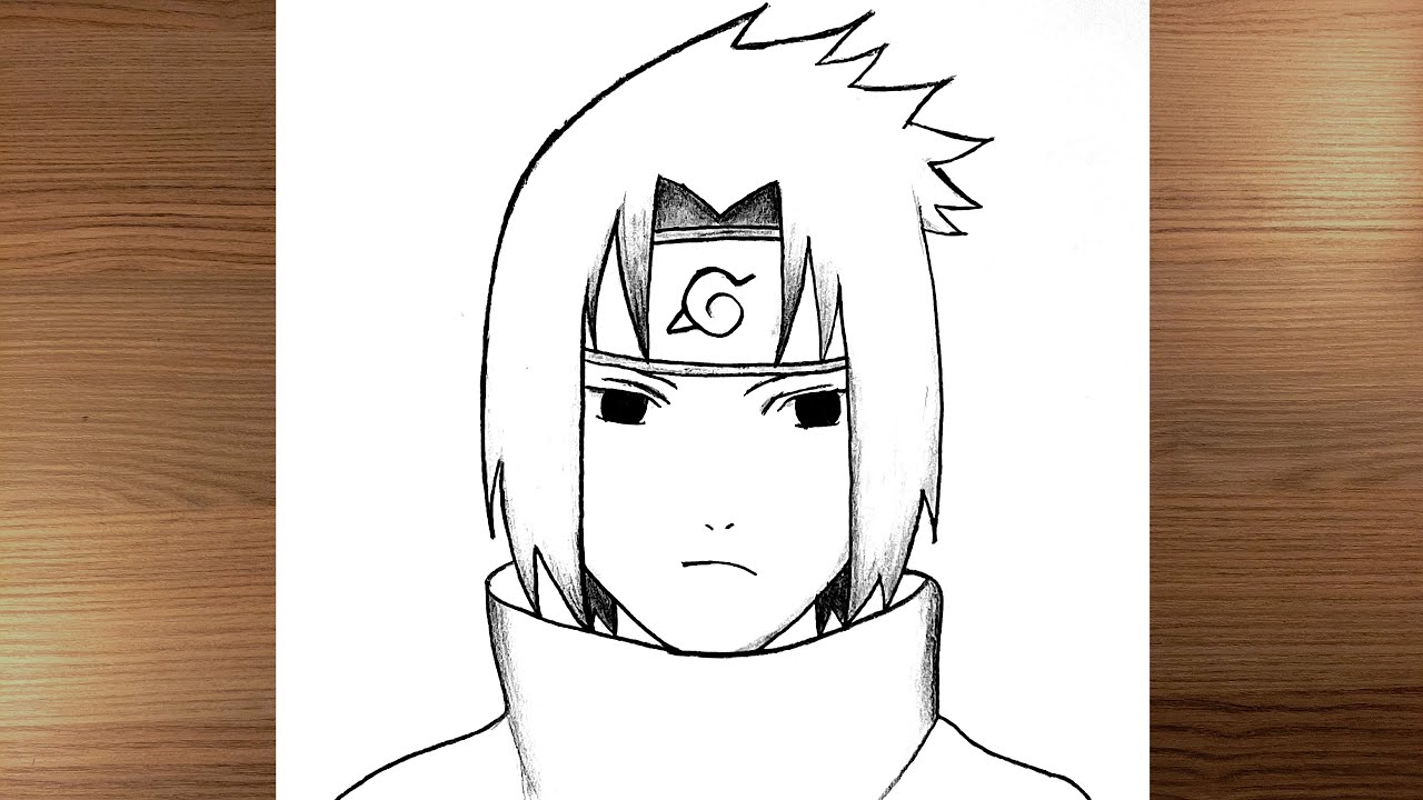 HOW TO DRAW SASUKE UCHIHA | EASY ANIME DRAWING STEP-BY-STEP | DRAWING ...