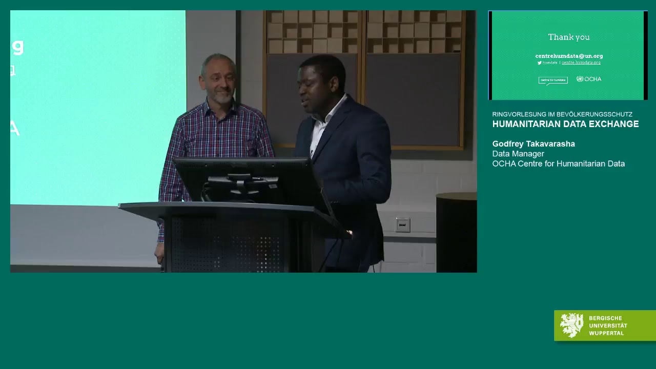 Godfrey Takavarasha - OCHA Centre for Humanitarian Data and the Humanitarian Data Exchange - YouTube