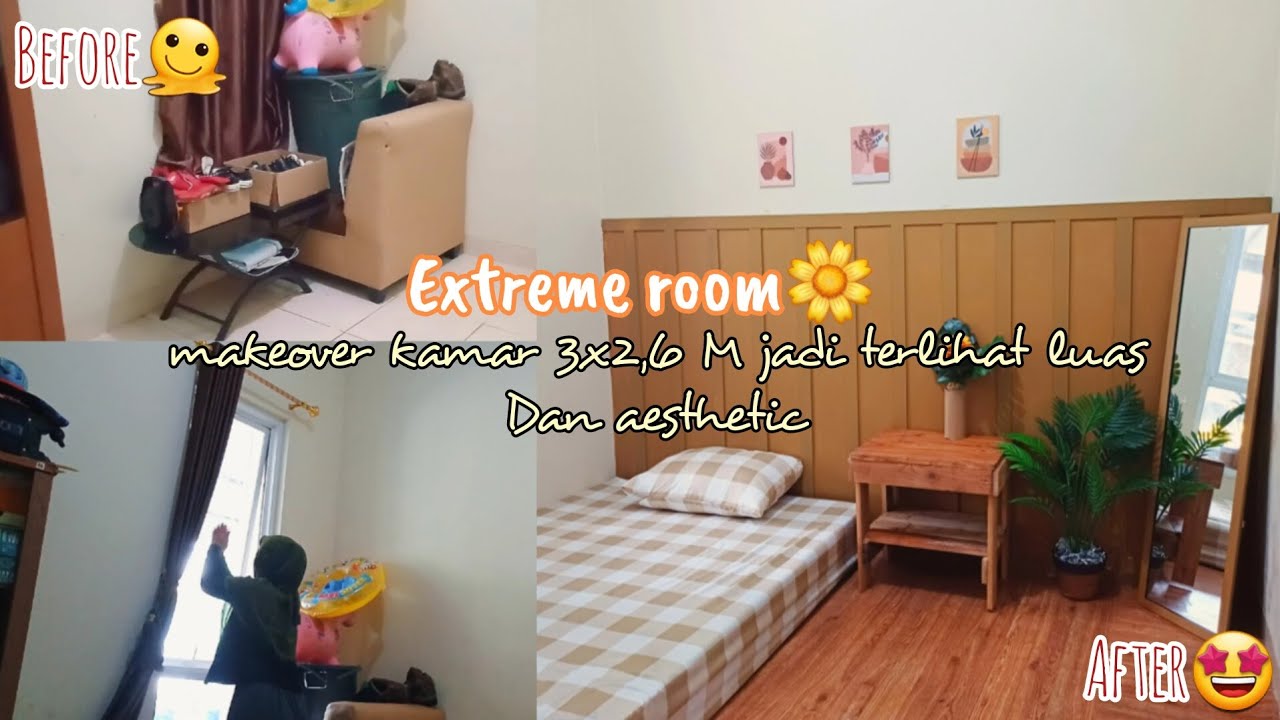 Makeover kamar yang tadinya kosong jadi lebih luas dan aesthetic 🤩# ...