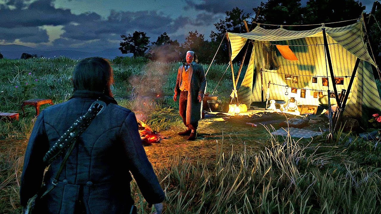 Creepy Stalker In Bushes