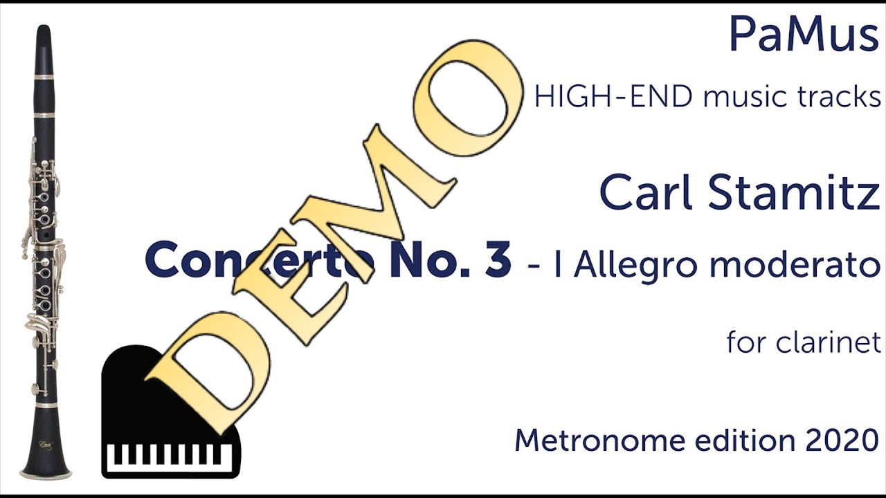 Carl Stamitz: Clarinet concerto No. 3 (Piano) - 1st movement - YouTube