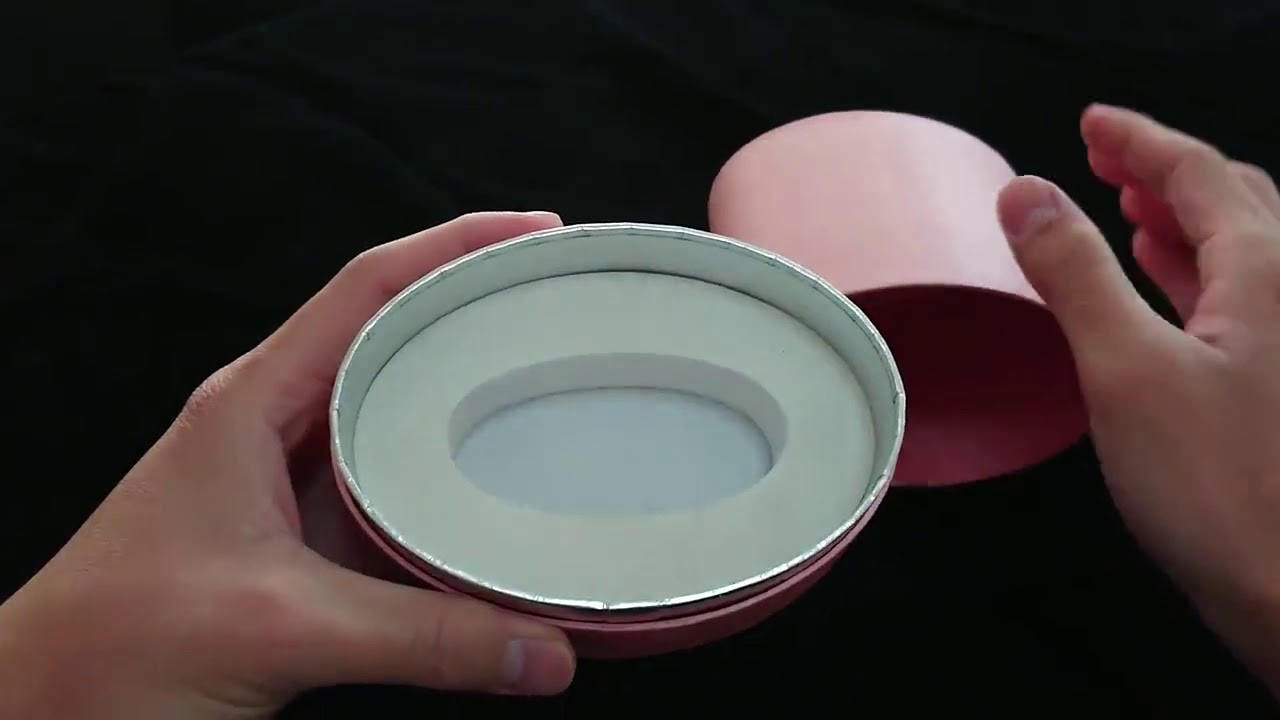 oval paper tube packaging box - YouTube