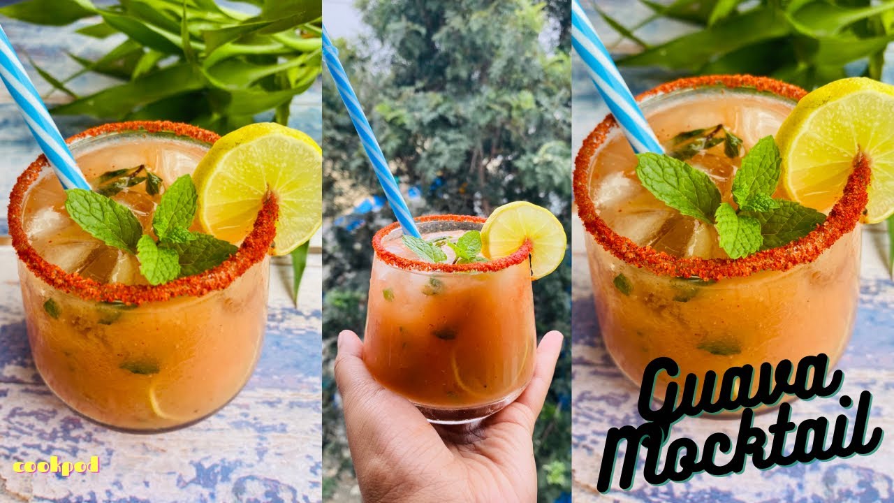 Guava Mocktail | Fresh Mocktail Recipe Guava | Guava Juice #shorts ...