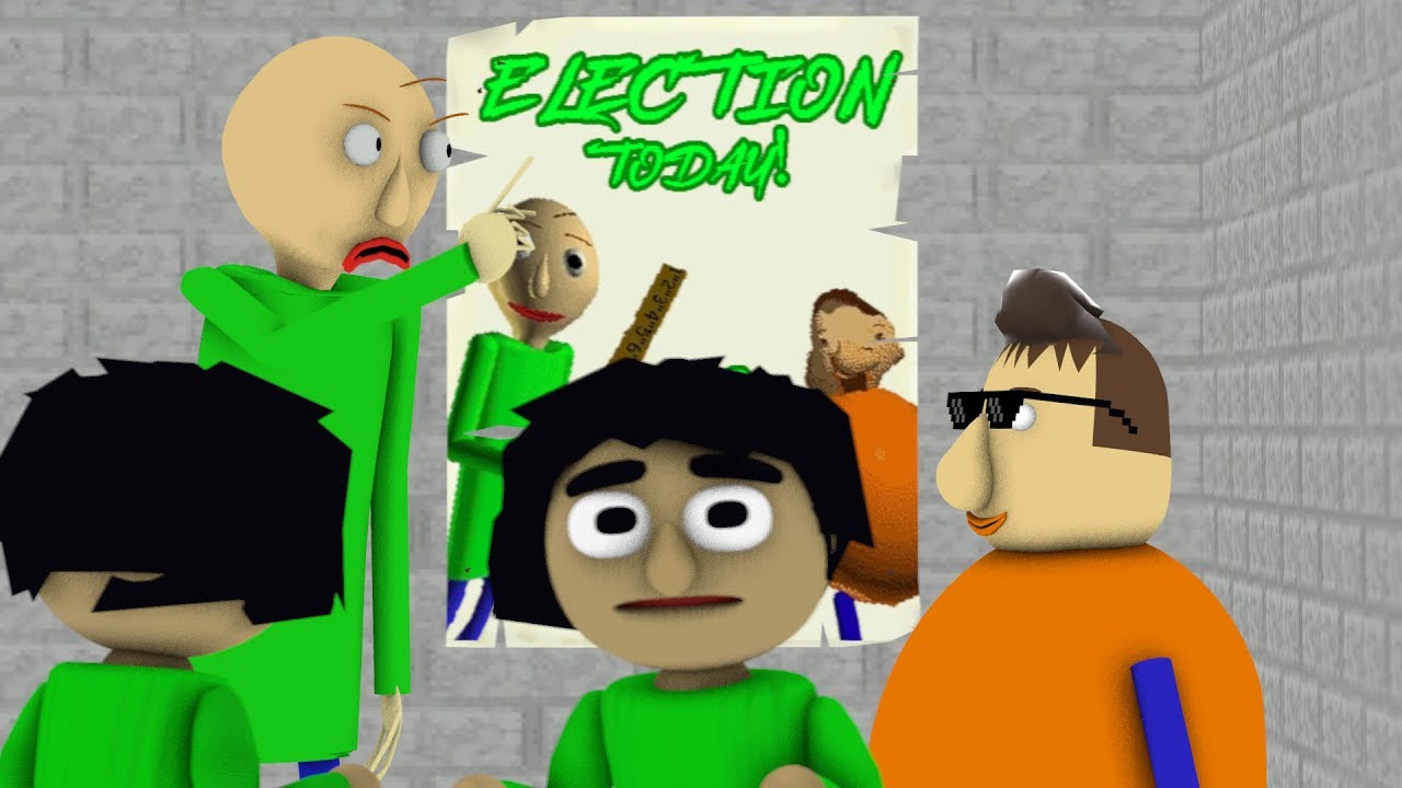 [SFM/BALDI] Bully VS Baldi Election Baldi VS ORANGE Man Baldi's Basics ...