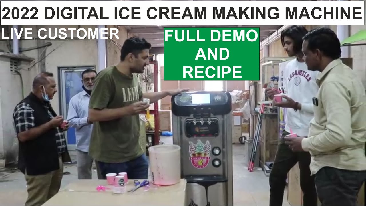 Digital Ice Cream Making Machine 2022 Model | Premium Plus Ice Cream ...