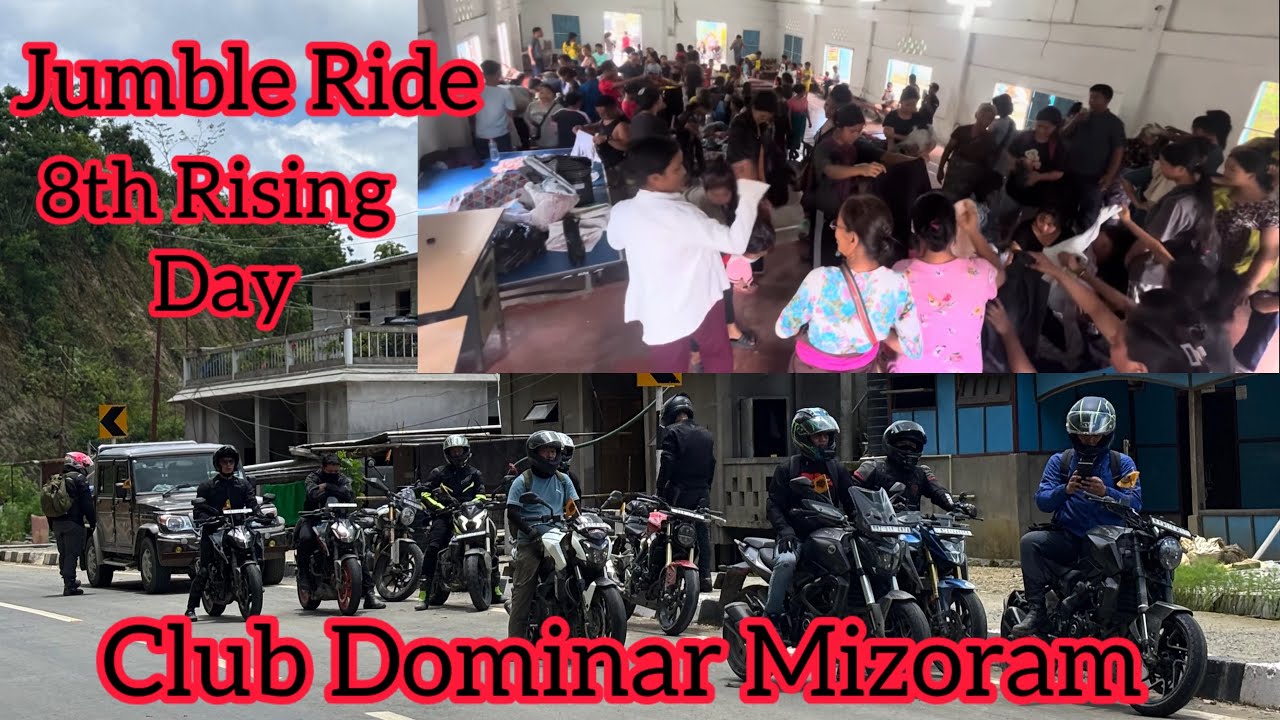 Charity Ride @Rawpui - Club Dominar Mizoram, 8th Rising Day Jumble Ride ...