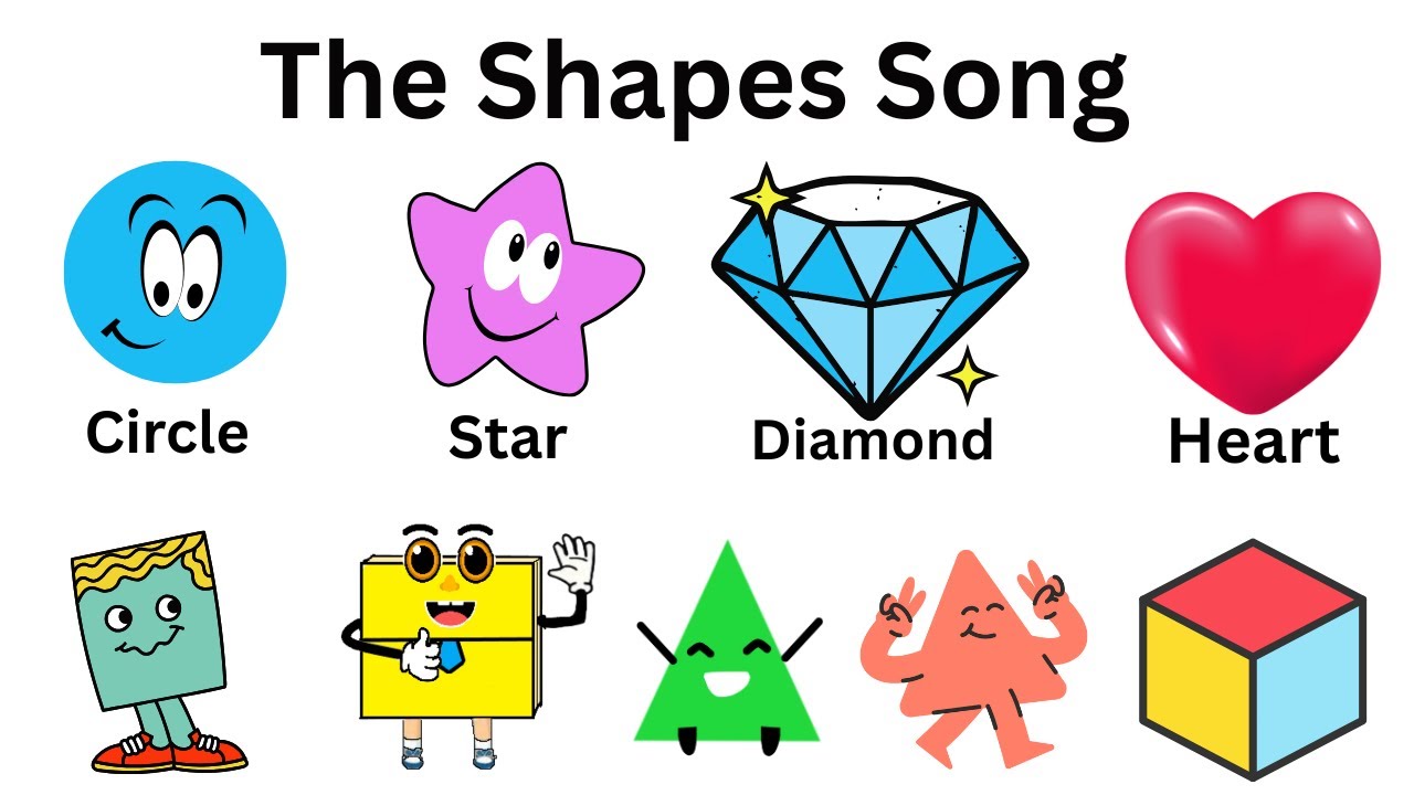 Learn Shapes Song | Learning Shapes For Kids | Nursery Rhymes | Shape ...