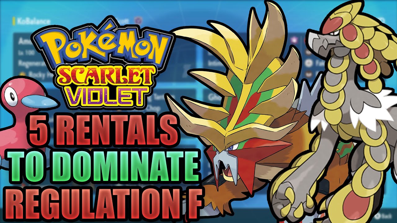 5 Rental Teams to Destroy the Regulation F Ladder! | Pokémon Scarlet ...