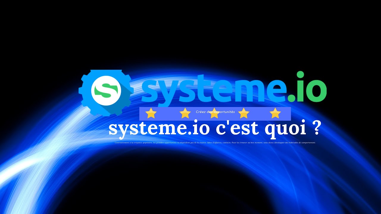 système.io c'est quoi? - YouTube