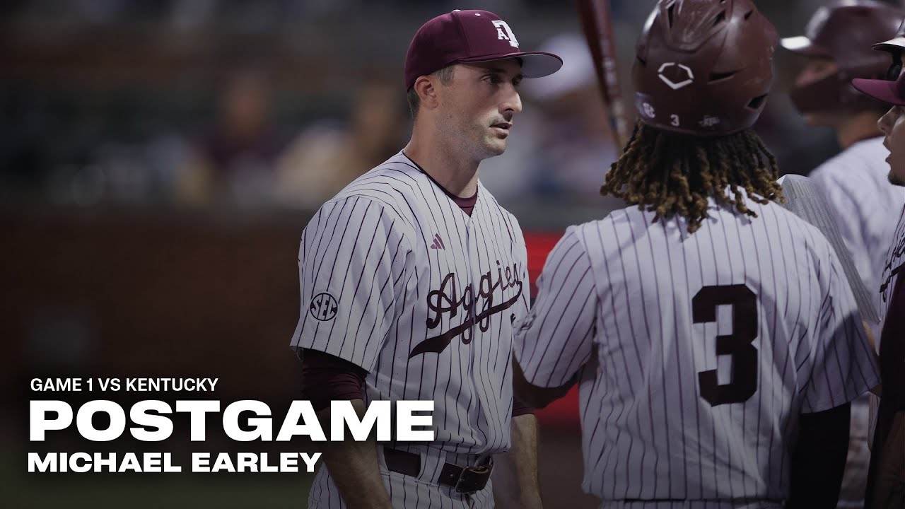 Texas A&M HC Michael Earley speaks after comeback win over Kentucky