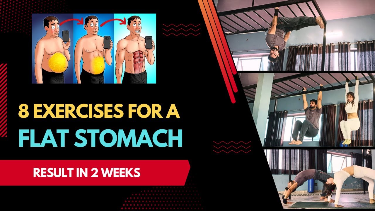 8 Exercises for a Flat Stomach | lose weight in 2 weeks | fat to fit ...