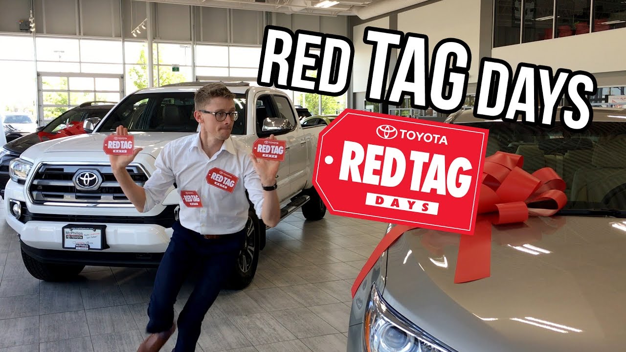 Playing tag during Red Tag Days - McPhillips Toyota - YouTube