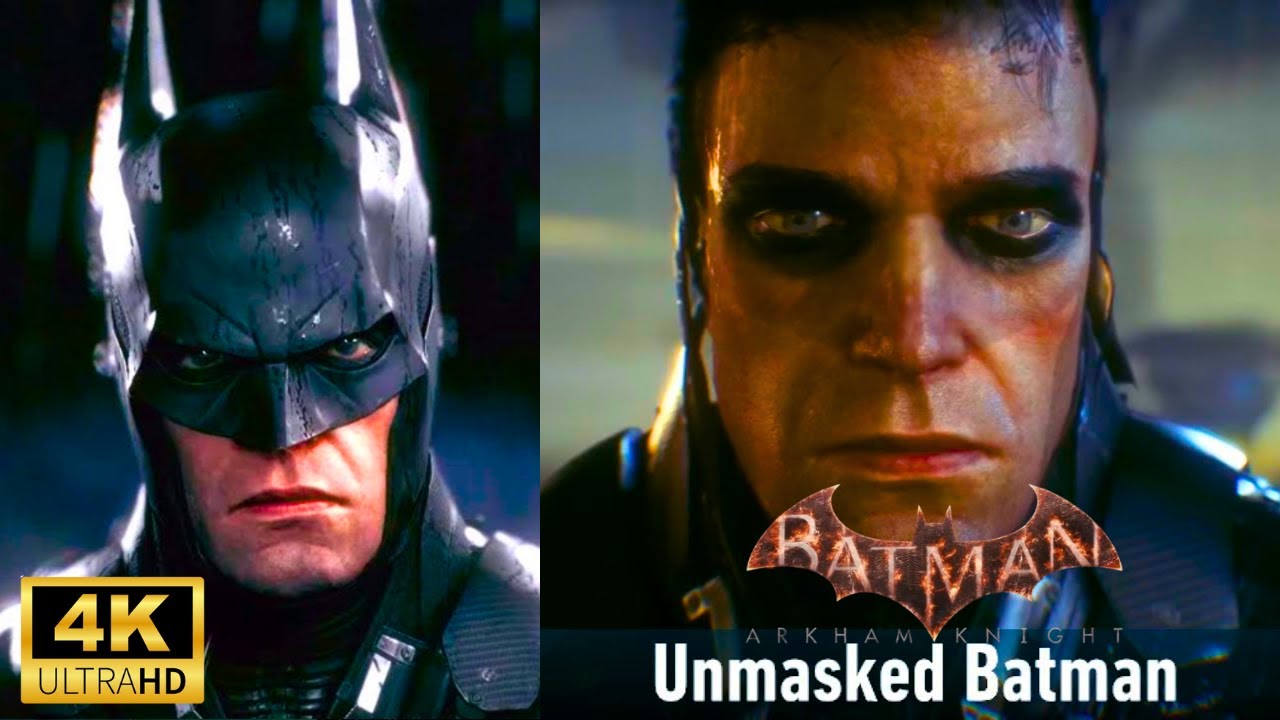 BATMAN Unmasked Infront Of Everyone Scene 4K ULTRA HD - Arkham Series ...
