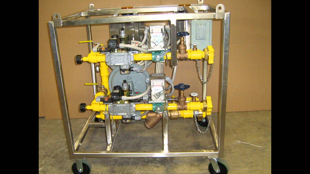 10 Million BTU Custom Gas Trains and Gas Nozzles - YouTube