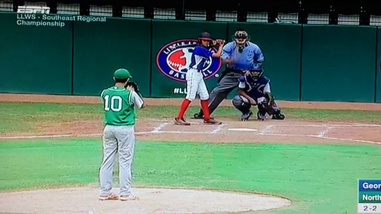 Trey King 1st Home Run - 2017 LLWS Georgia vs North Carolina - YouTube