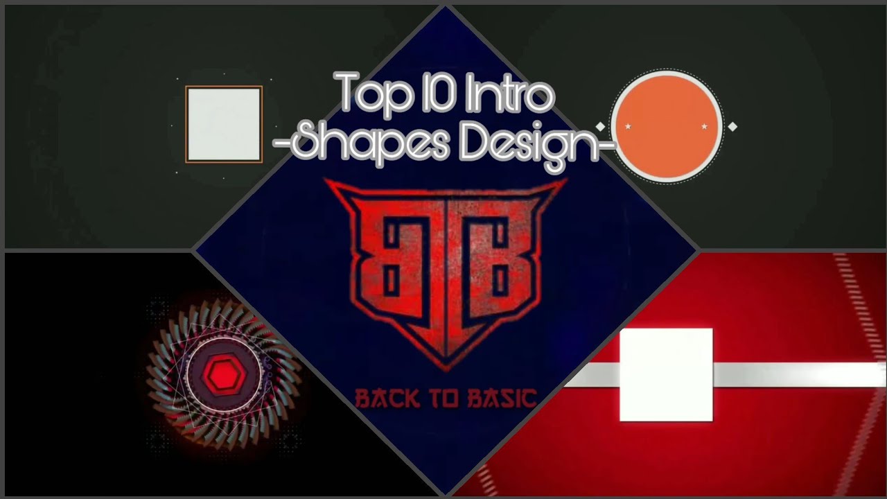 The Top 10 Intro Shapes full Color | No Text - YouTube