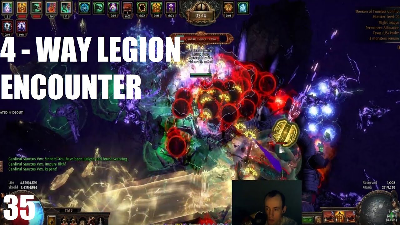 (3.8) 4 - WAY LEGION ENCOUNTER DOMAIN OF TIMELESS CONFLICT - BLIGHT ...