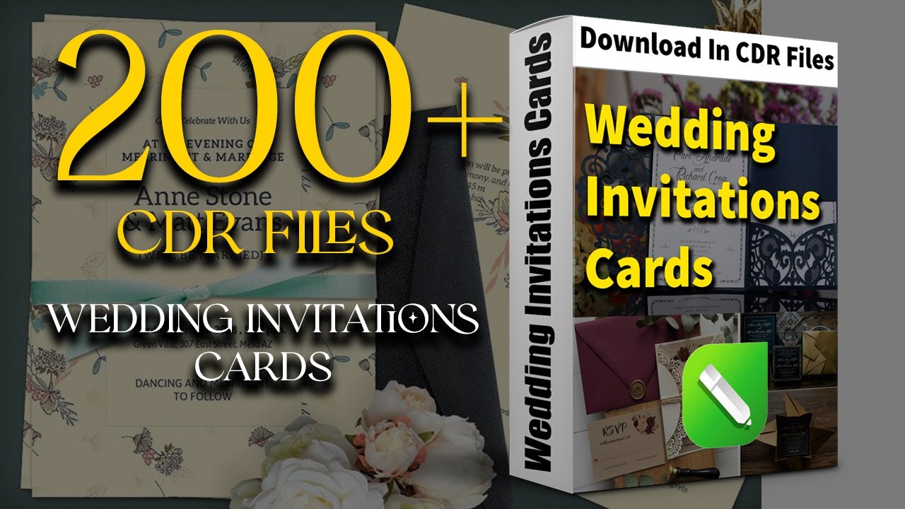 Wedding Invitations Card Templates Download For Corel Draw |English ...