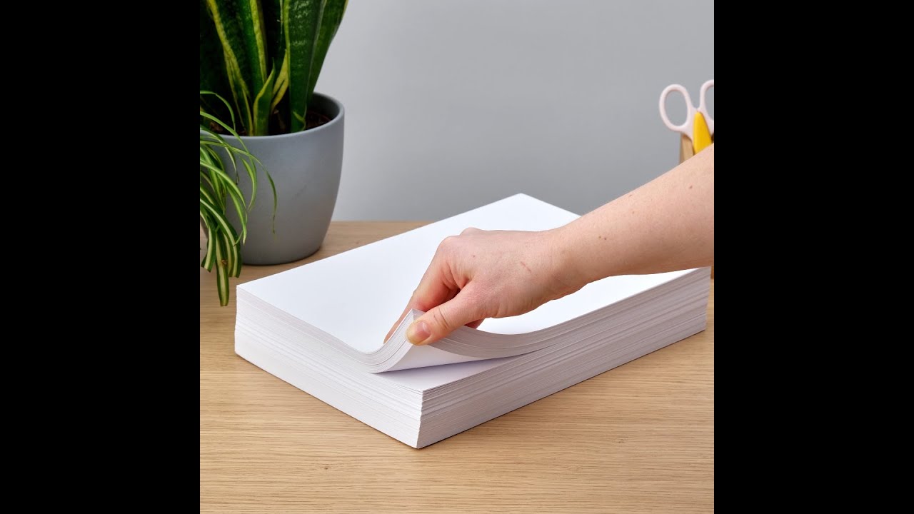 Looseleaf Paper Plain Closeup Video - YouTube