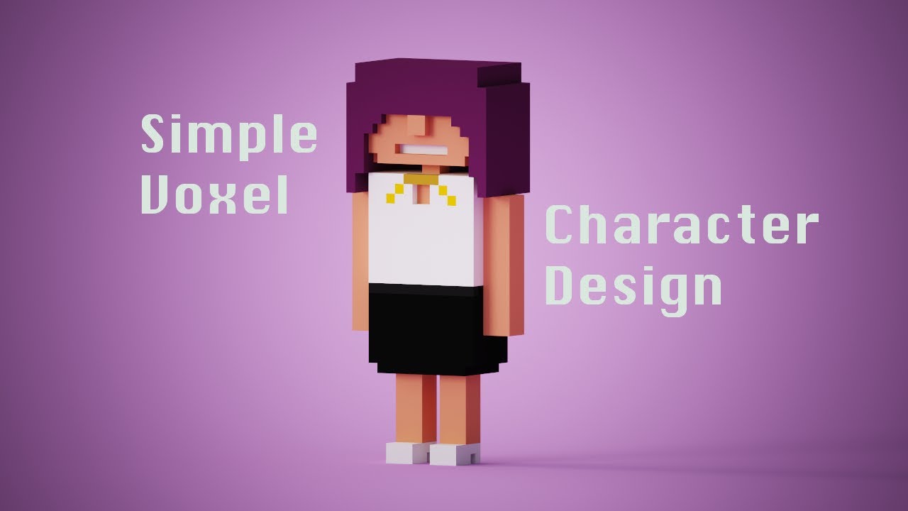 Creating a Simple Voxel Character | Under 5 Mins! | Easy Process using ...