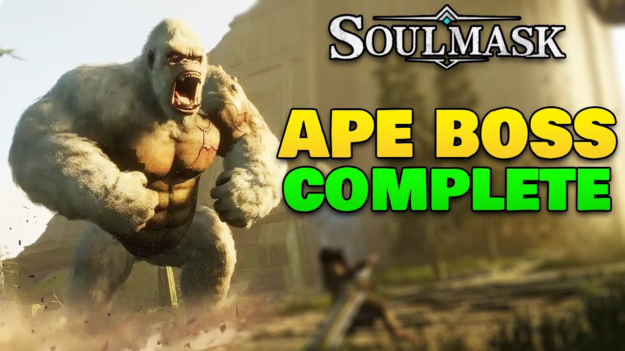 APE BOSS Defeated In Official PVP In Soulmask - YouTube