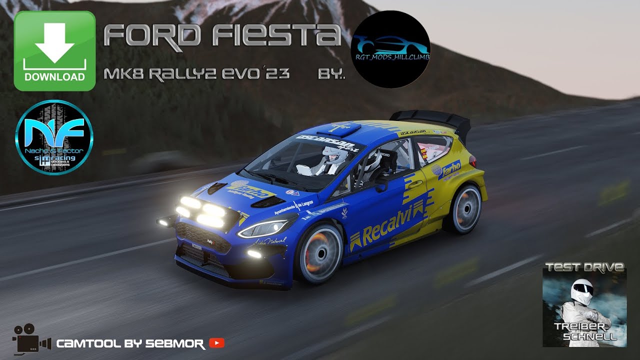 FORD FIESTA MK8 RALLY2 EVO´23 BY RGT MODS - N&F MODDING - ASSETTO CORSA ...