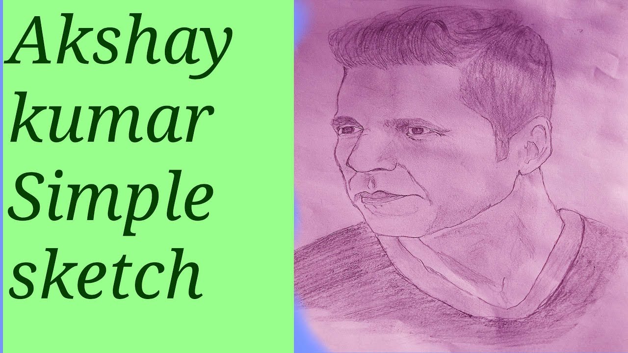 How to draw "Akshay Kumar sketch"...artist MS. - YouTube