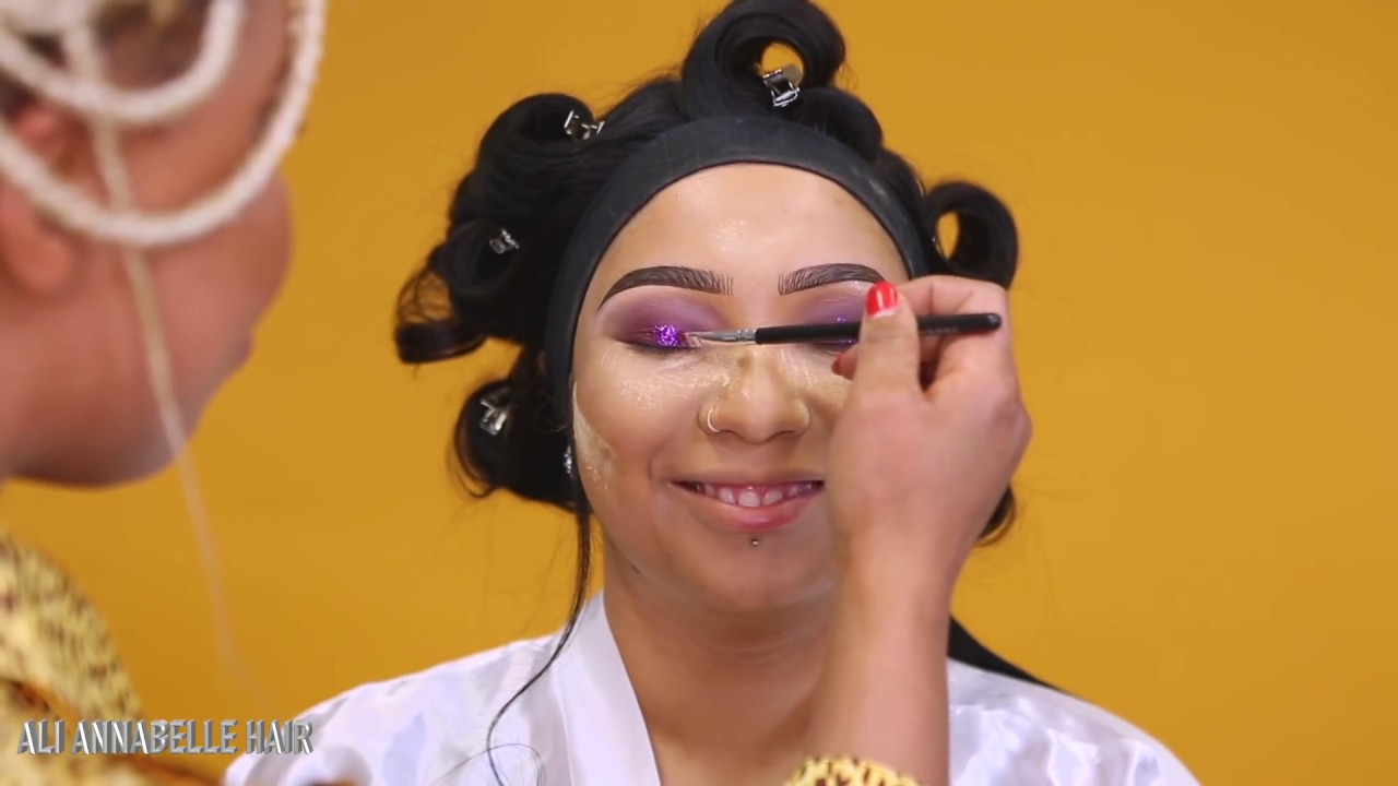 BEAUTIFUL BRIDAL HAIR AND MAKEUP TRANSFORMATION| ALI ANNABELLE HAIR ...