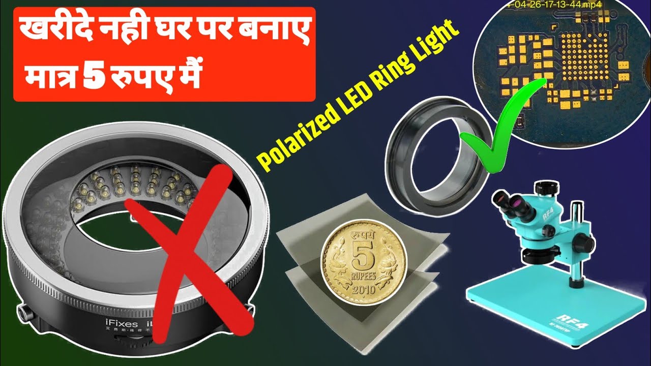 iL37 Microscope Polarized LED Ring Light Homemade | Microscope ...