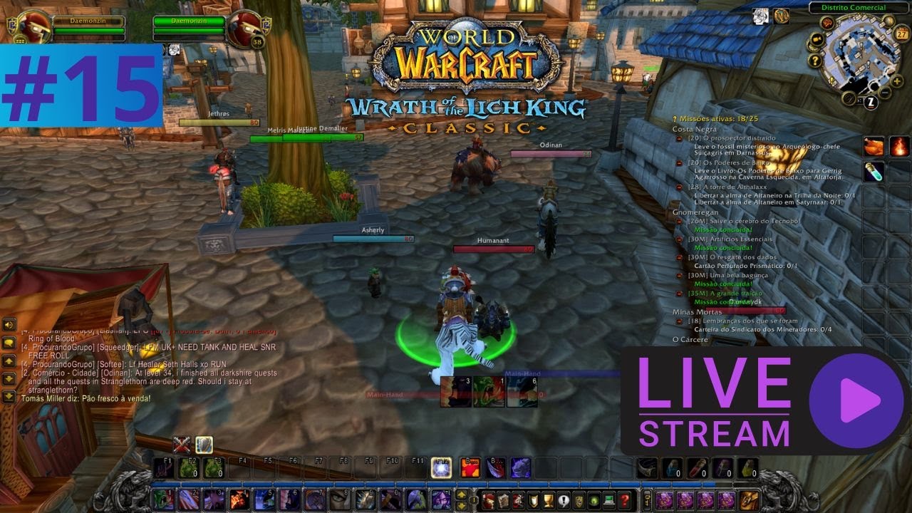 WotLK Classic- Grobbulus- Night Elf Warrior tank- Quests Iniciais Vale ...