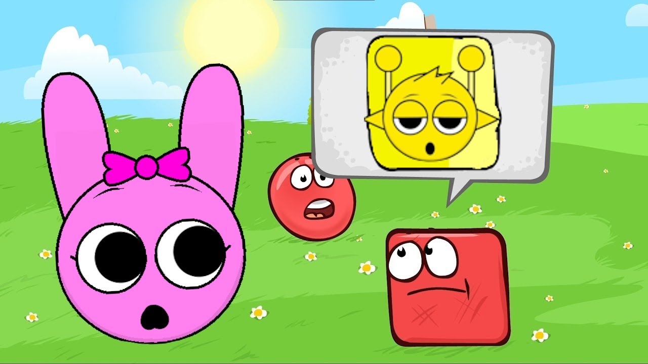 Red Ball 4 | Sprunki Pinki Ball vs Sprunki Simon Box In The Green Hills ...