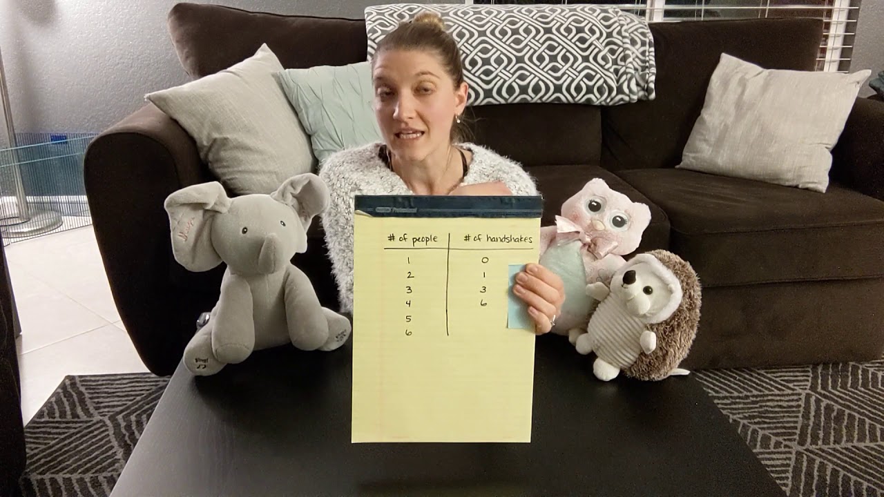 The Handshake Problem - Family Math Investigation - YouTube