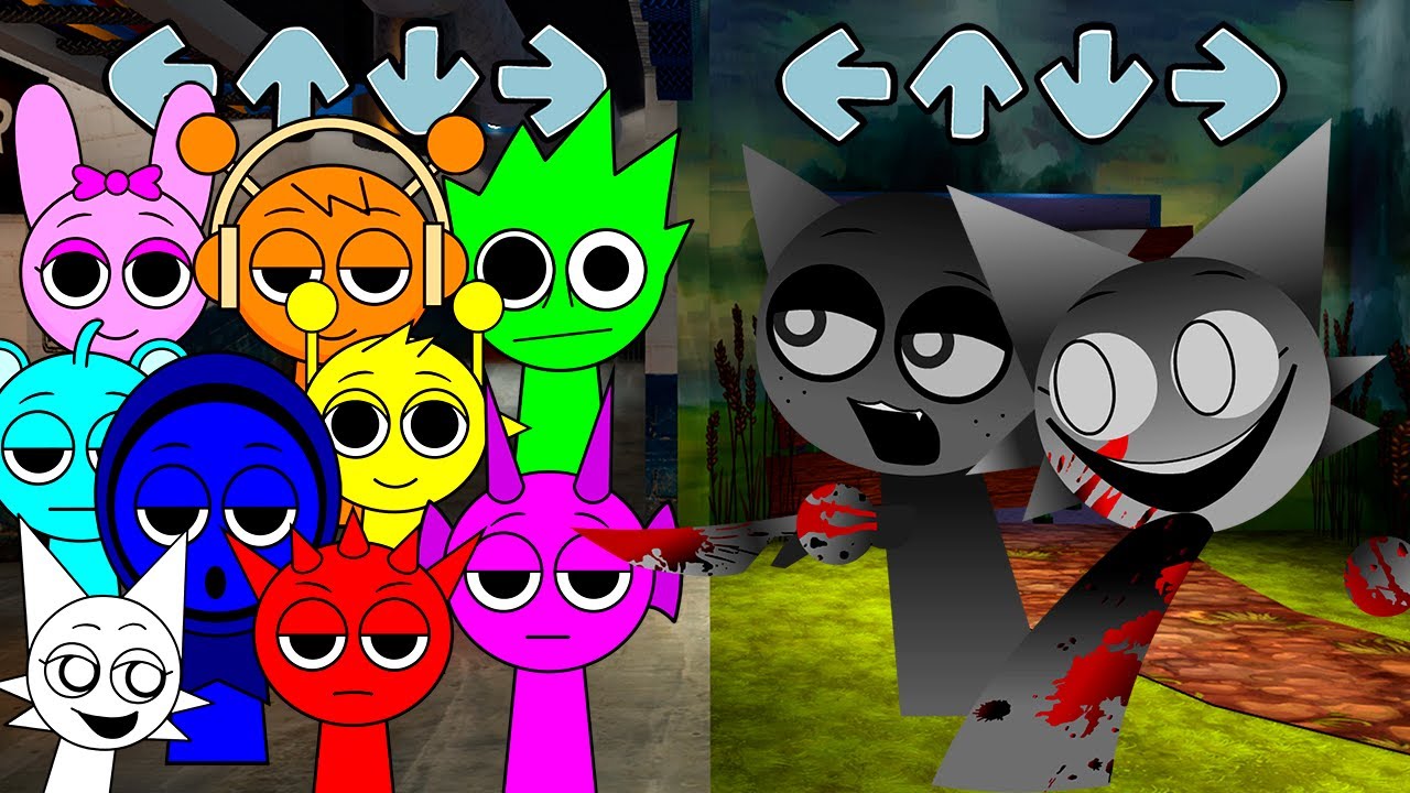 WENDA & GRAY together Vs FNF Different Characters Sprunki (Incredibox ...