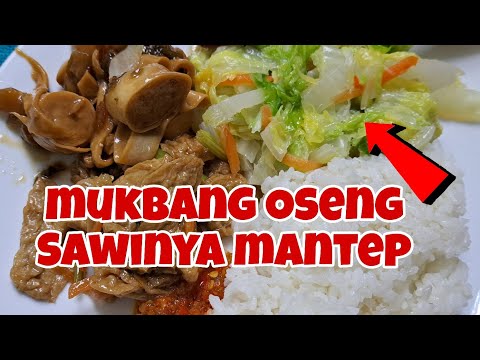 Mbah maryono Mukbang //Oseng sawi putih nya enak pol📌  #mukbang  #pijat 