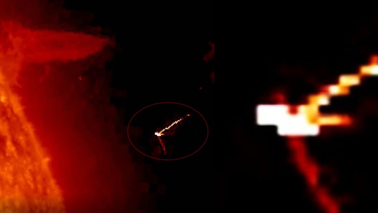 Giant Alien Cube Ship caught in outer Space - YouTube