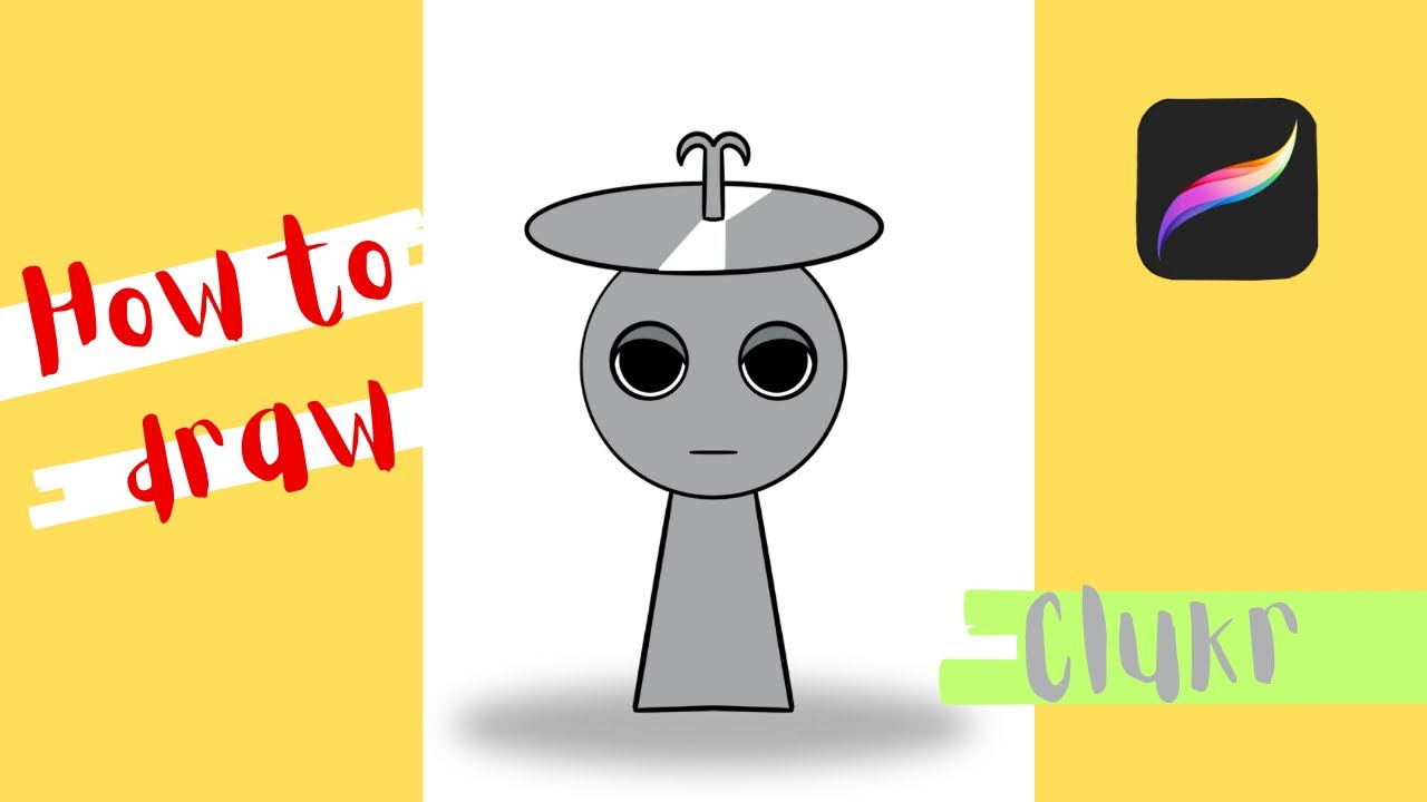 Drawing Clukr from Incredibox Sprunki in Procreate Step by Step # ...