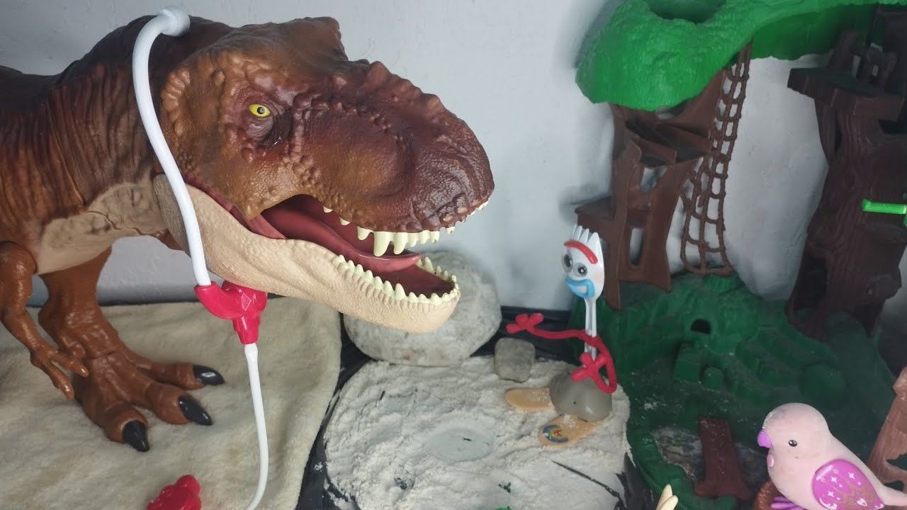 T REX VS SOLDIERS DINO ADVENTURE - YouTube
