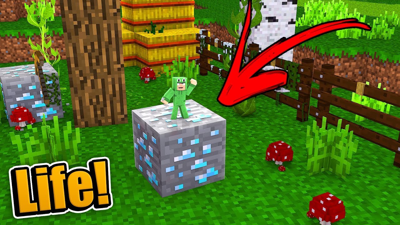 HOW TO LIVE INSIDE A DIAMOND BLOCK! - YouTube