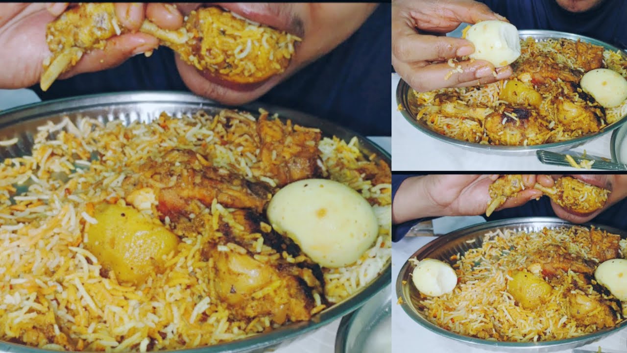4k desi Biryani eating//mukbang// habibi biryani eating video ...