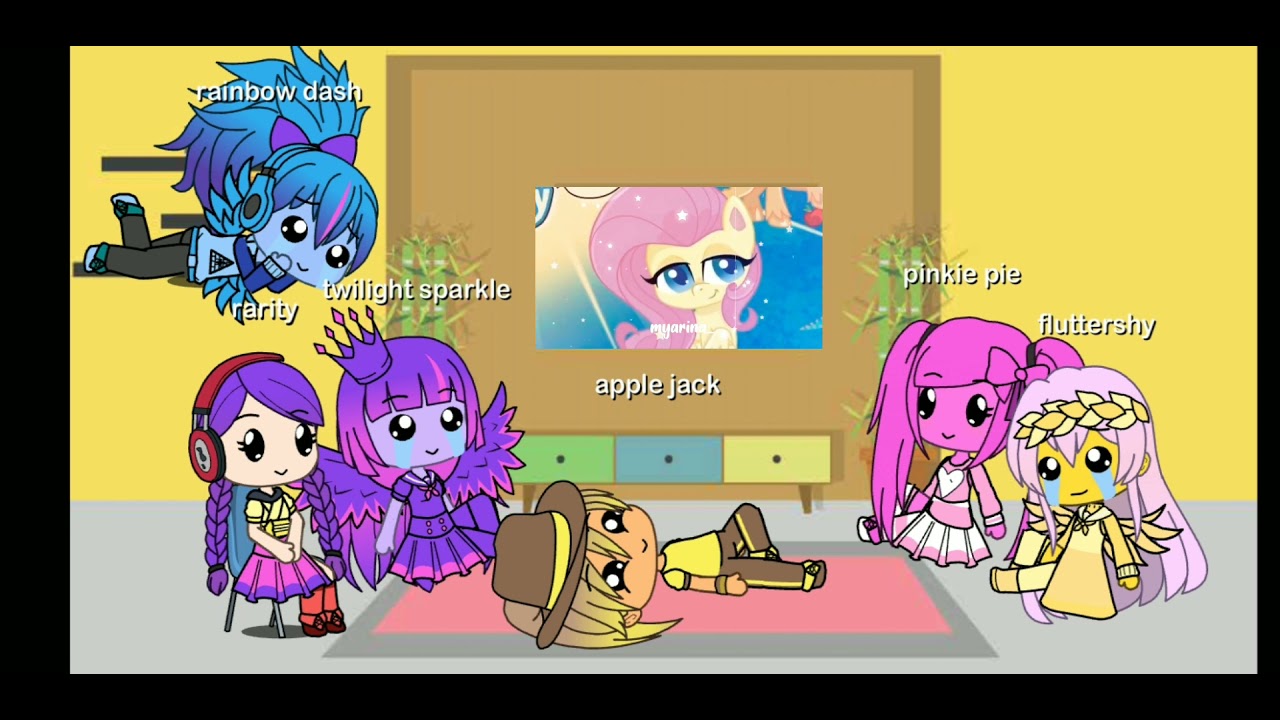 mlp react to their own edits //mlp version gacha - YouTube