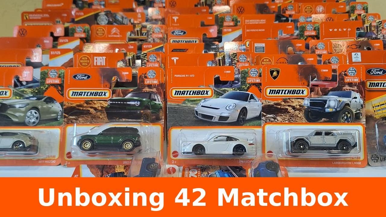 Massive Matchbox Unboxing: 42 Cars from Blisters - YouTube